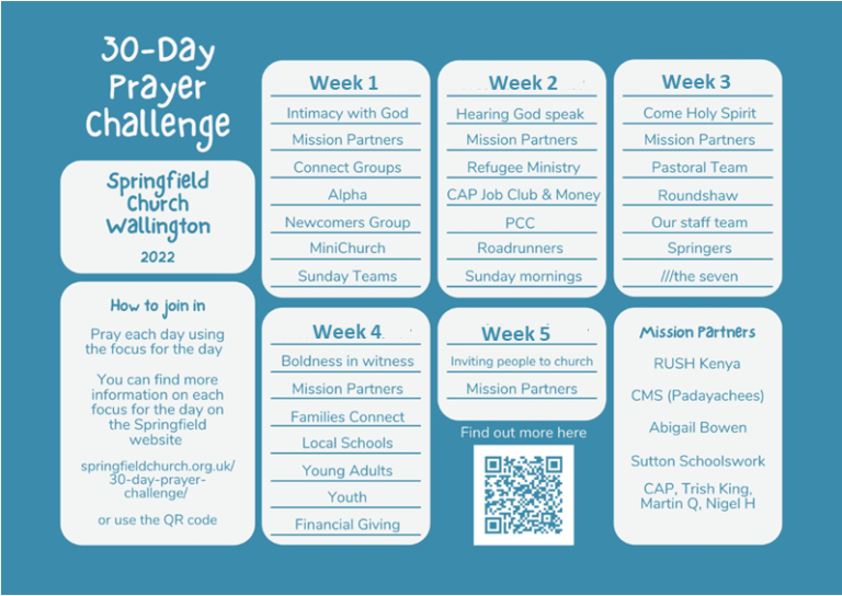 30-Day Prayer Challenge - Springfield ChurchSpringfield Church